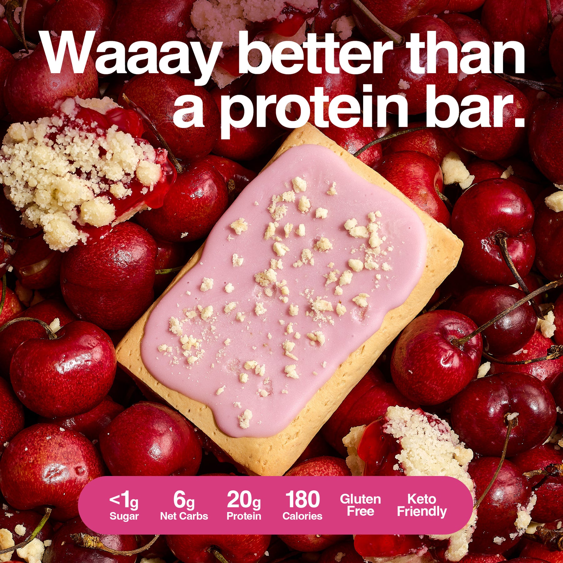 Cherry Crumble Protein Pastry – Legendary Foods