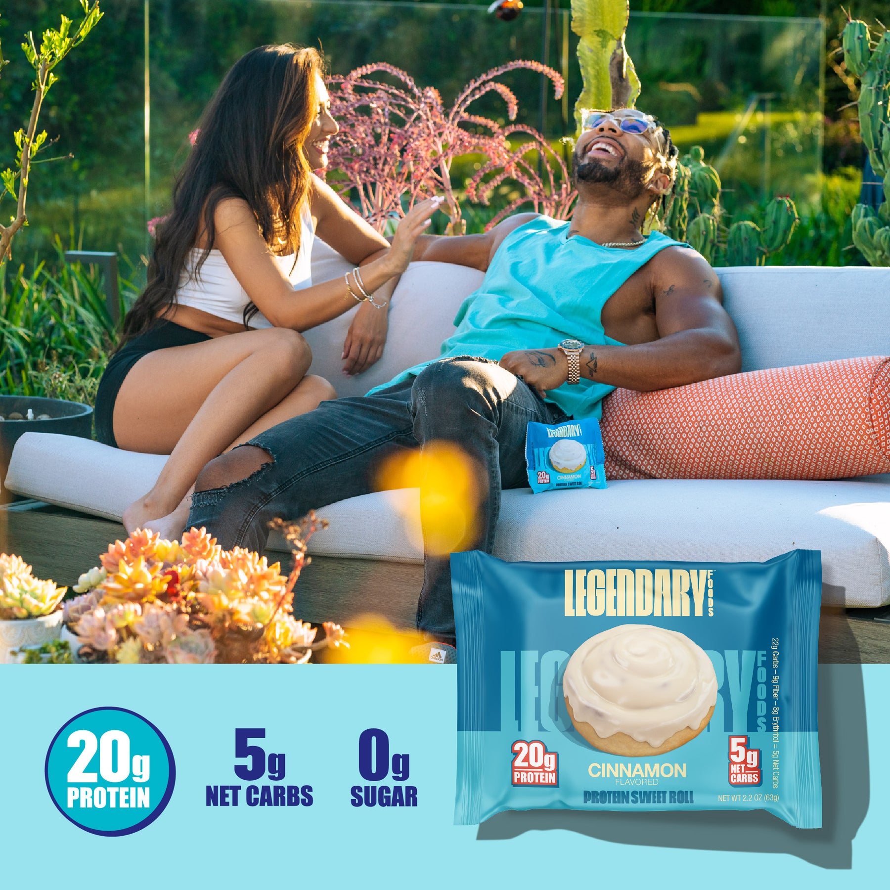 Cinnamon Protein Sweet Roll | Legendary Foods