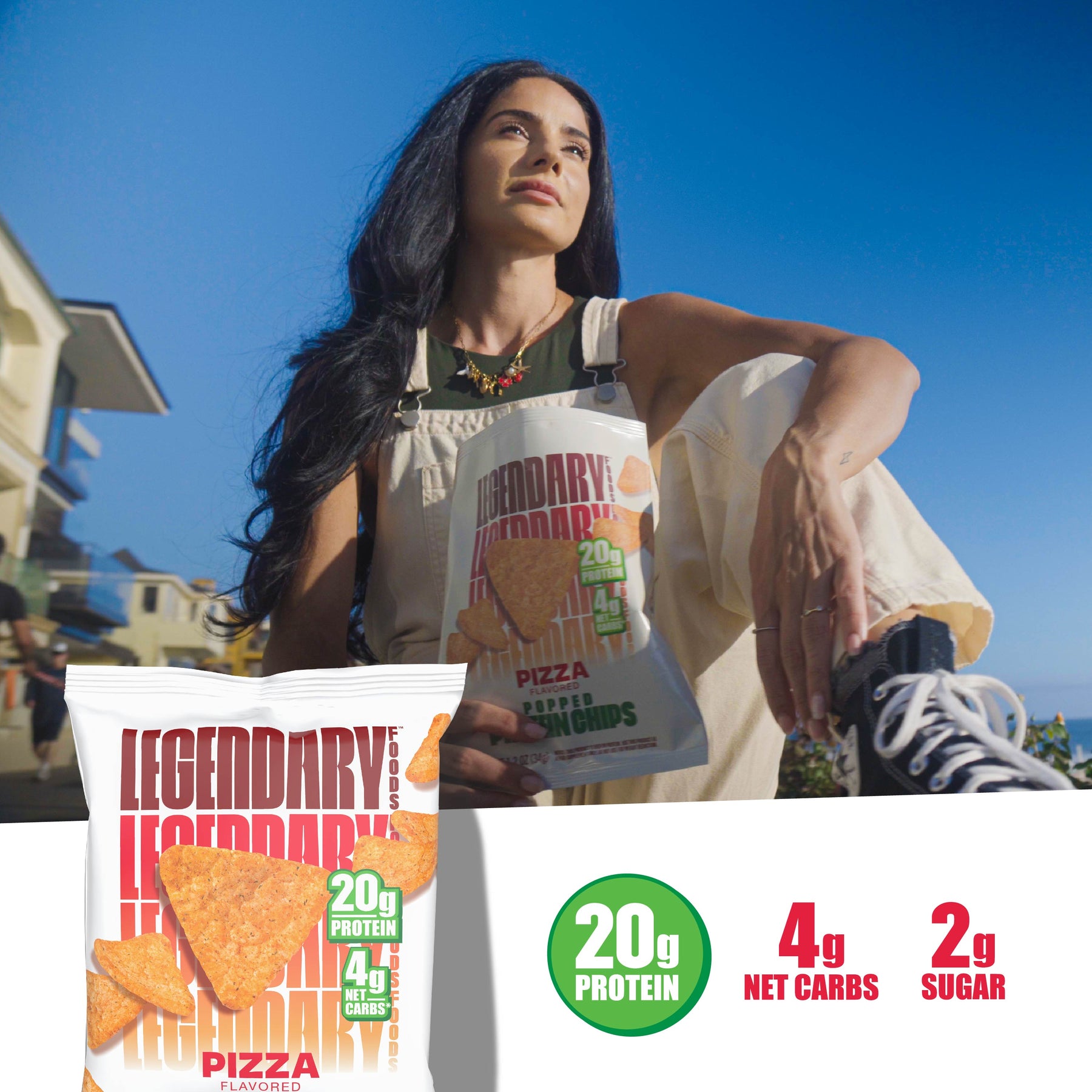 Pizza Popped Protein Chips – Legendary Foods